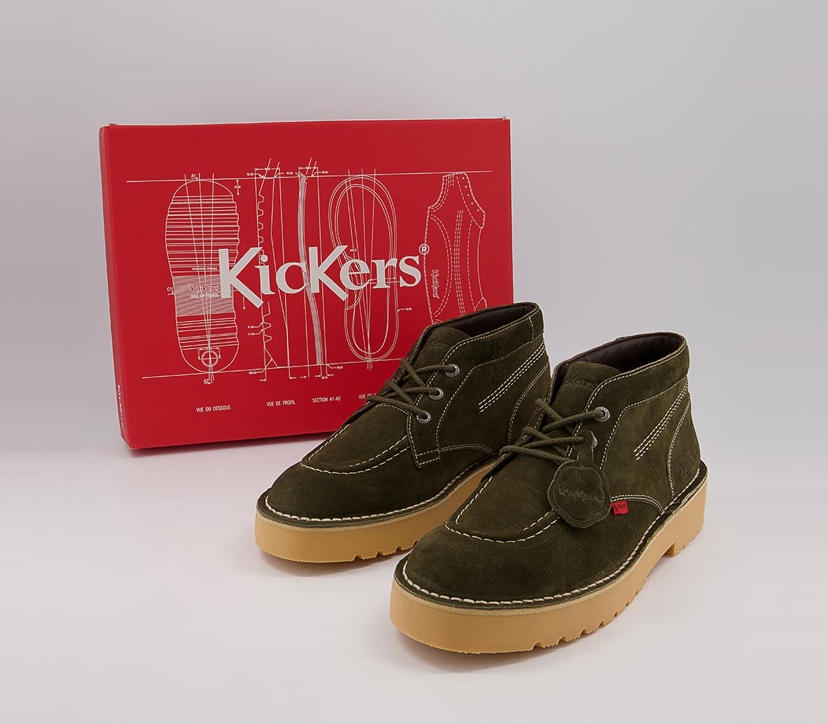 Kickers Daltrey Chuck Boots Green - Men’s Boots