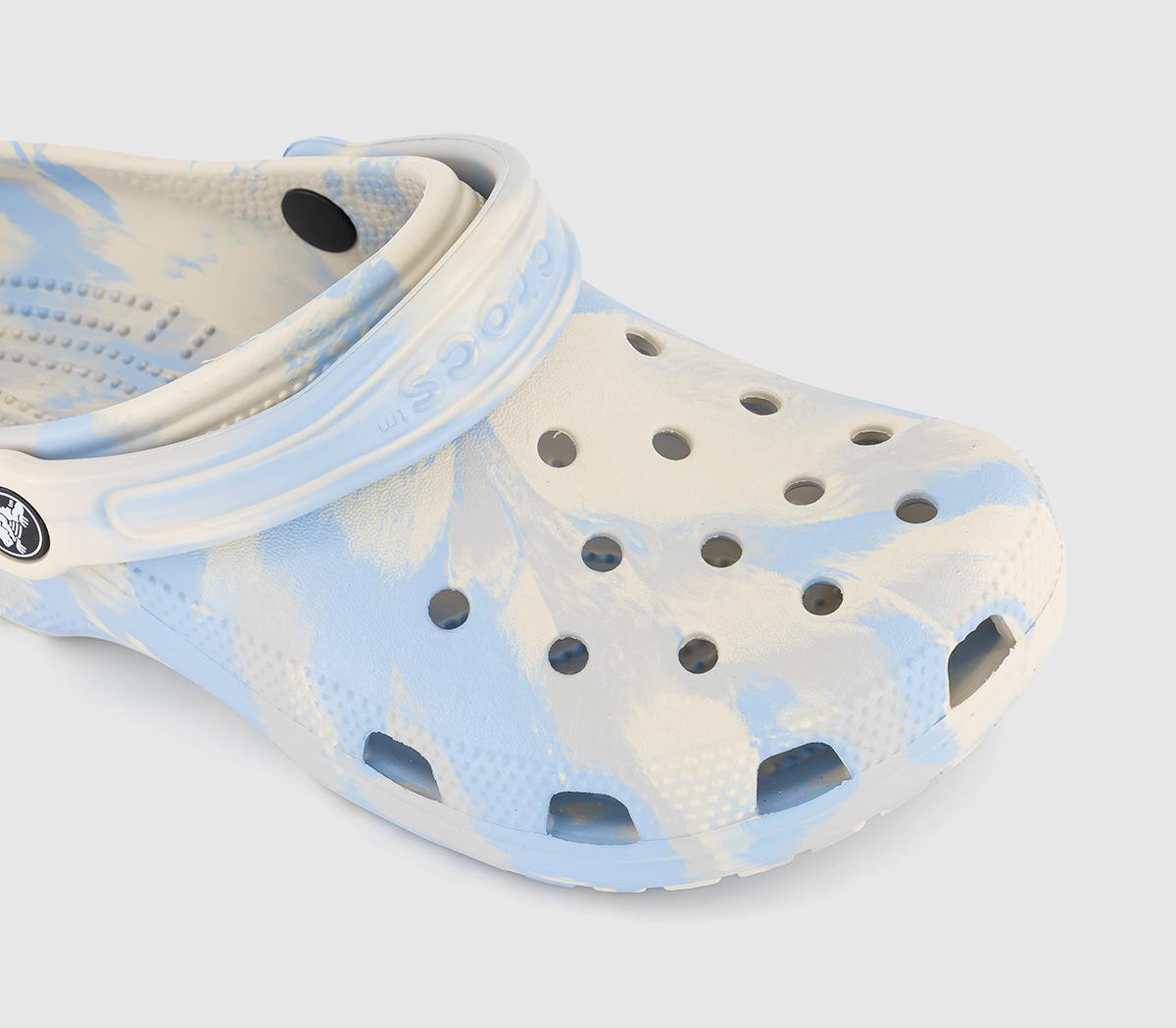 Crocs Classic Clog Marbled Blue Calcite Multi - Men's Casual Shoes