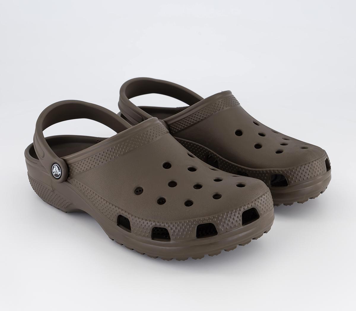 Crocs Classic Clogs Chocolate - Men's Casual Shoes