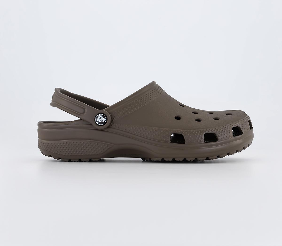 Crocs Classic Clogs Chocolate - Men's Casual Shoes
