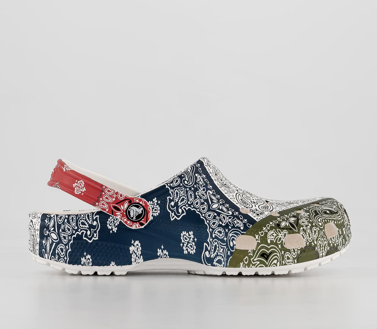 Crocs Classic Clogs Bandana Multi - Men's Casual Shoes