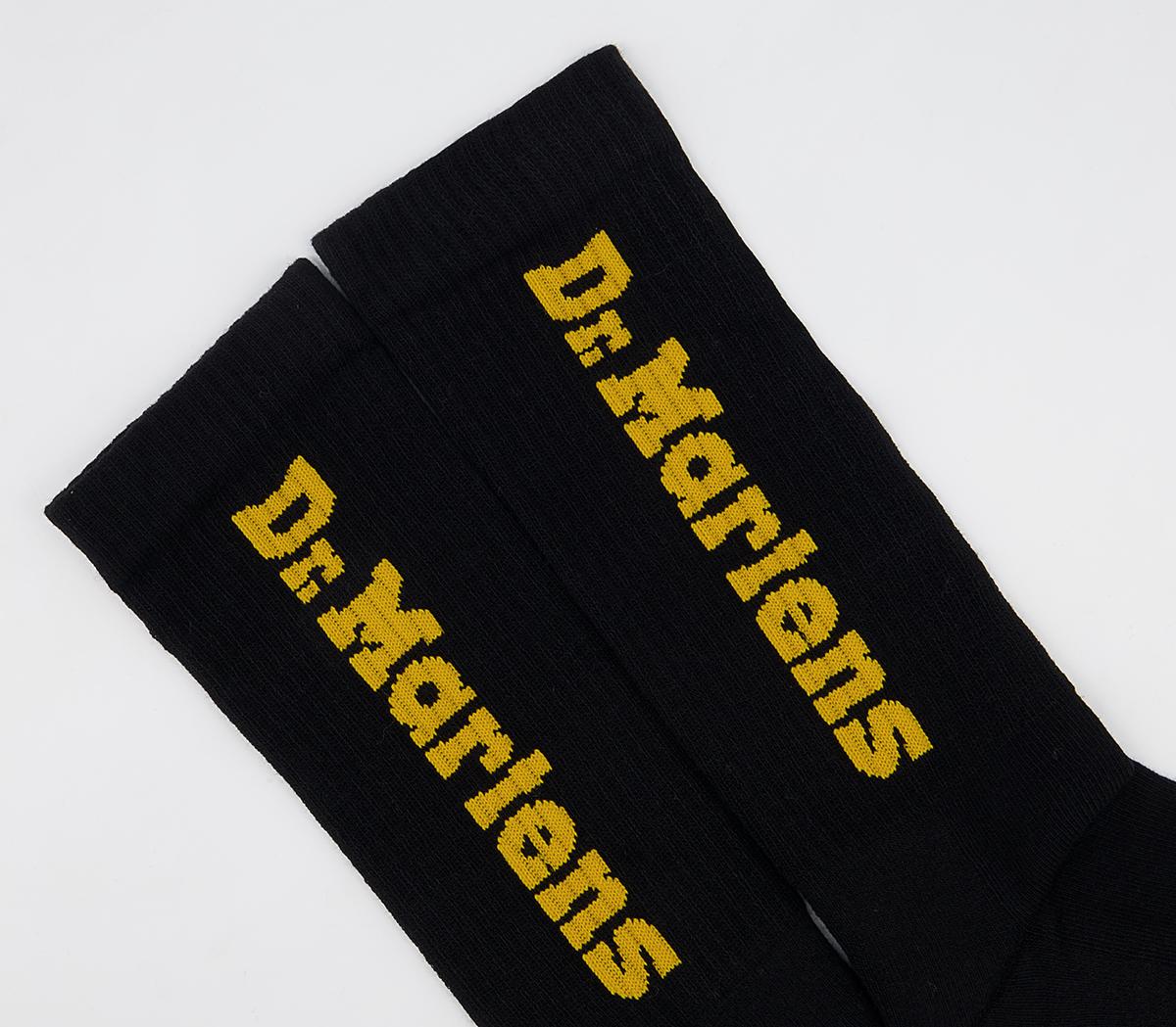 Dr Martens Vertical Logo Socks Black Accessoires Dr Martens Vertical Logo Socks Black Accessoires