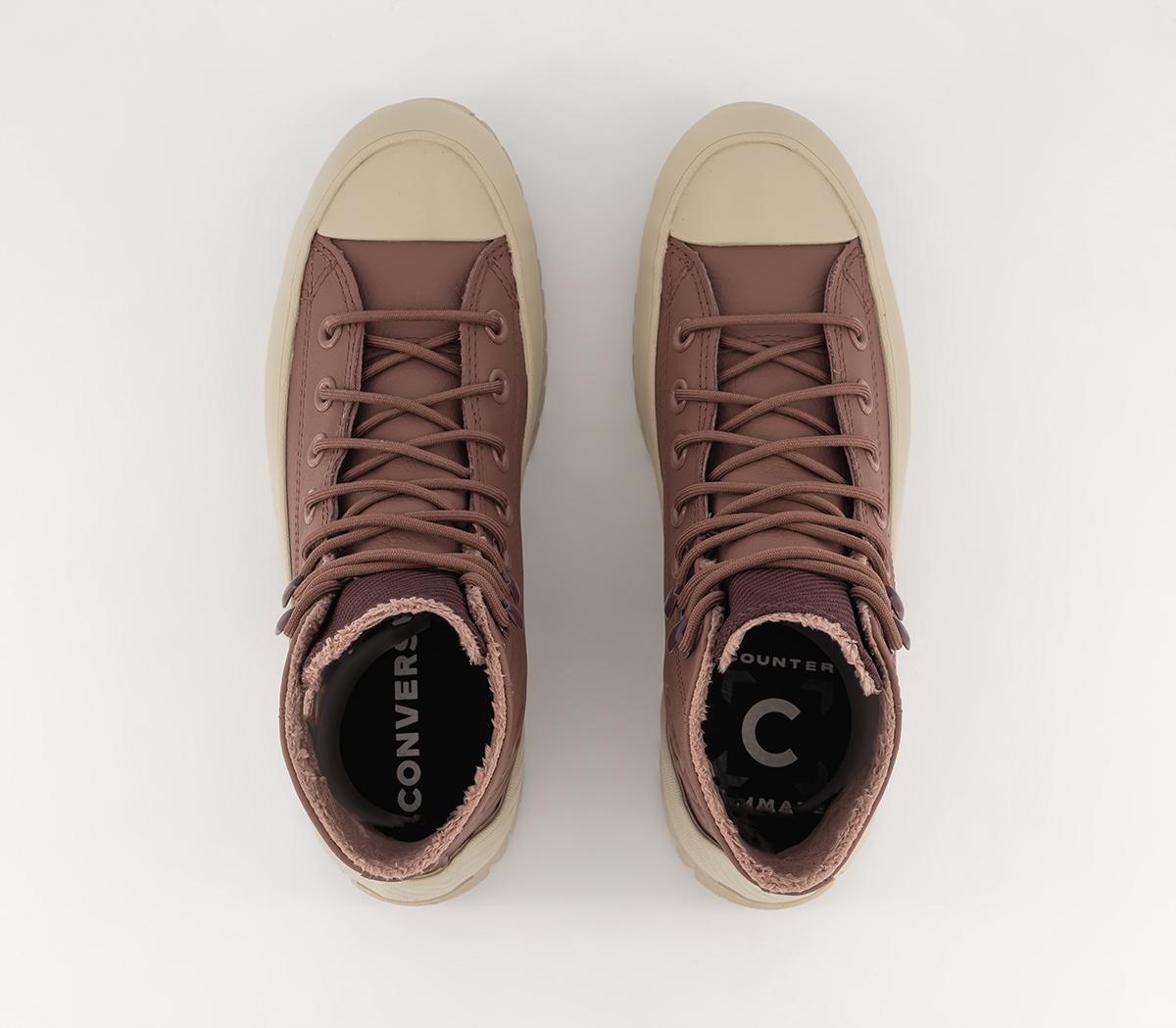 Converse All Star Lugged Winter 2.0 Trainers Saddle Dark Wine Papyrus ...