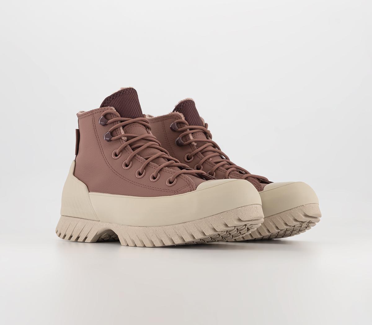 Converse All Star Lugged Winter 2.0 Trainers Saddle Dark Wine Papyrus ...