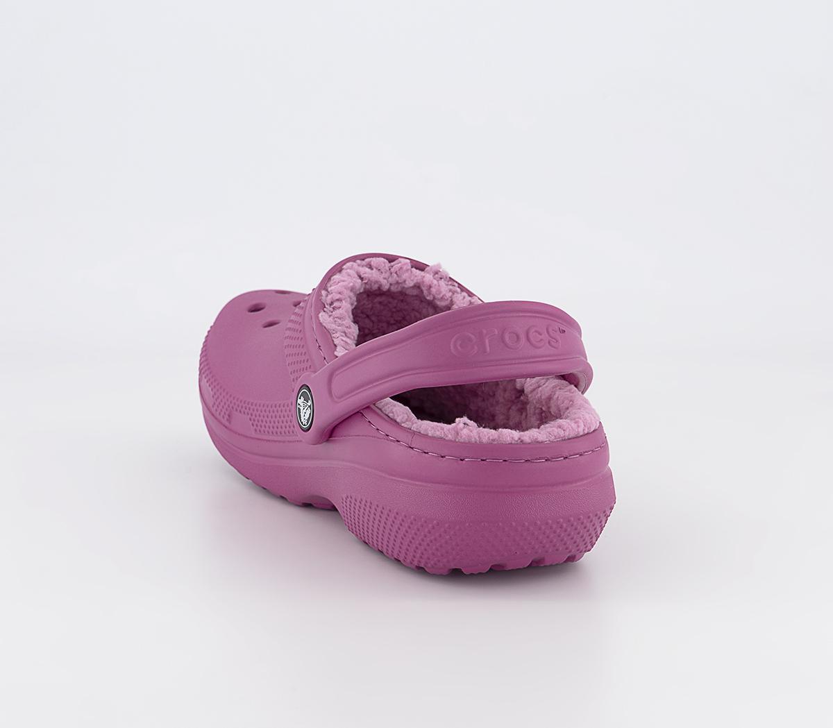 Crocs Classic Lined Crocs Fuchsia Fun - Flat Shoes for Women