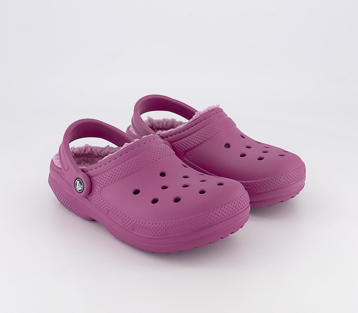 Crocs Classic Lined Crocs Fuchsia Fun - Flat Shoes for Women