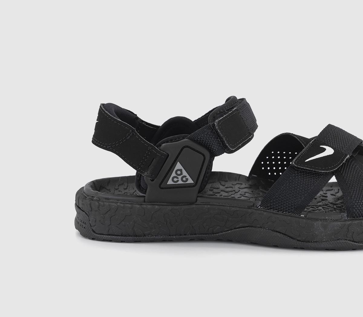 Nike ACG Air Deschutz Sandals Black Grey Fog Black Anthracite Dark Grey ...