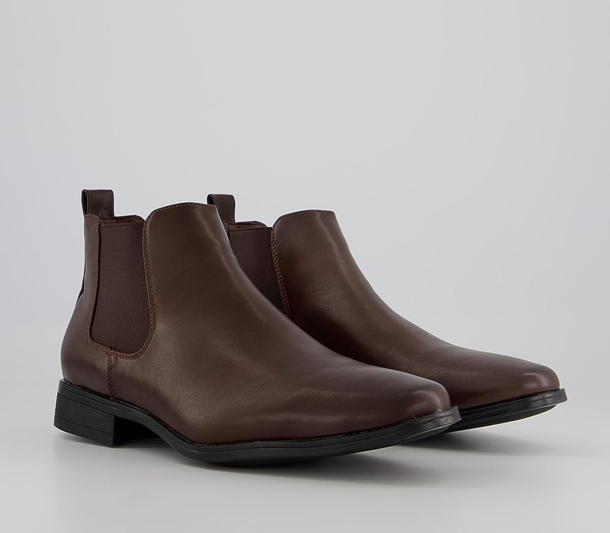 OFFICE Bexley Formal Chelsea Boots Brown - Men’s Boots