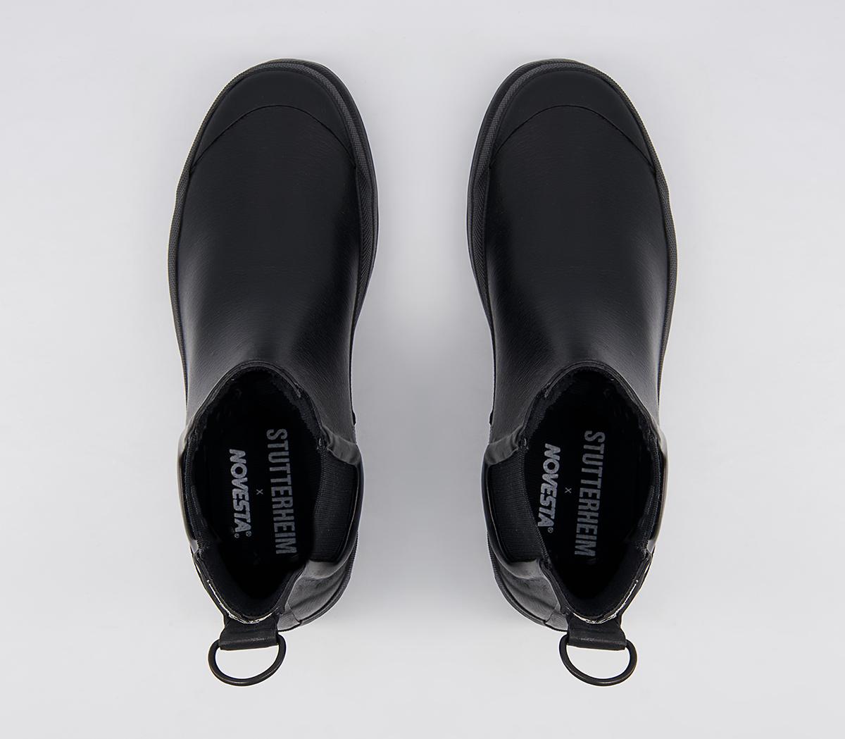 Stutterheim Rainwalker Chelsea Boots F Black - Wellies