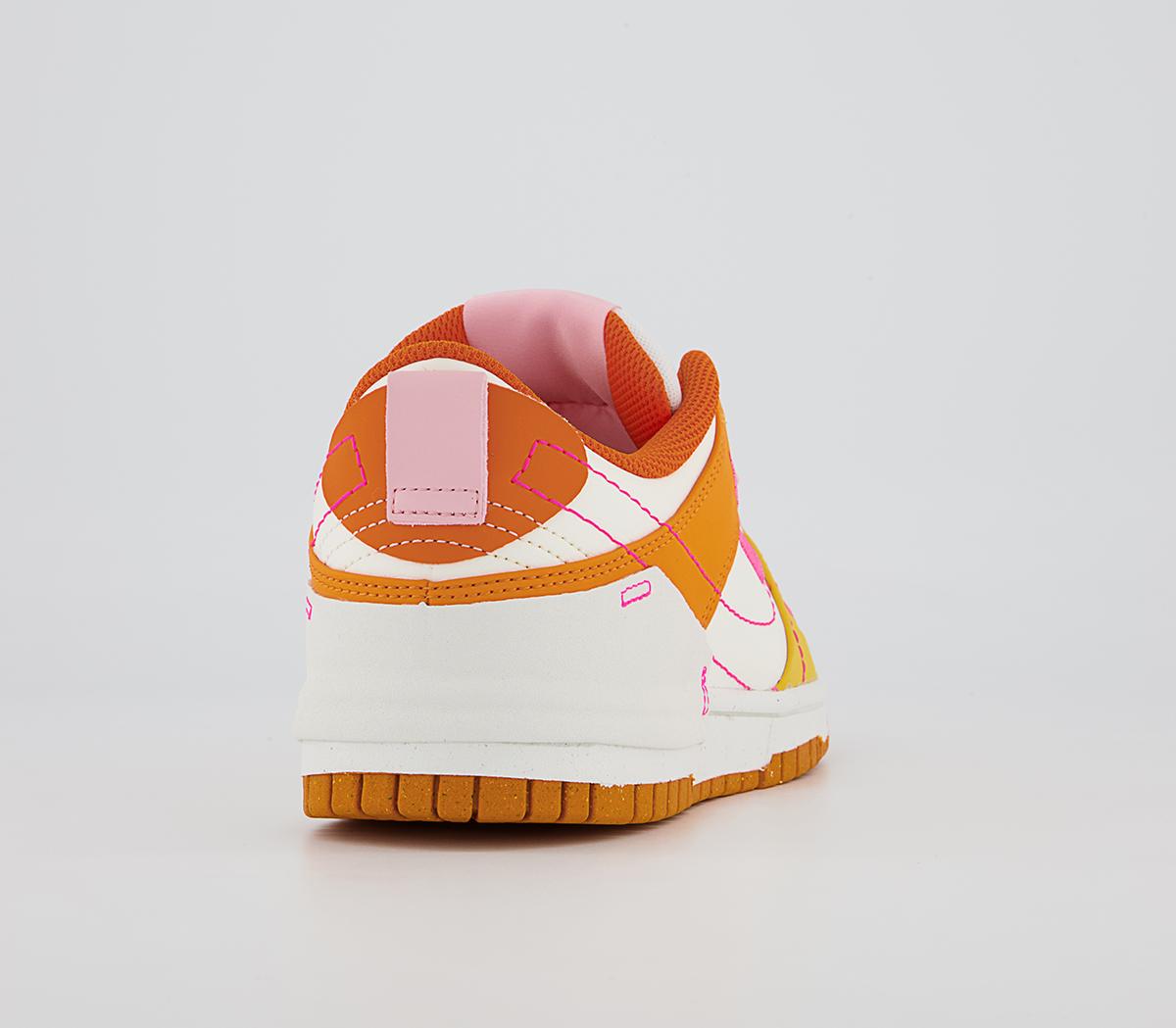 Nike Nike Dunk Low Disrupt 2 Trainers Sail Hyper Pink Solar Flare ...