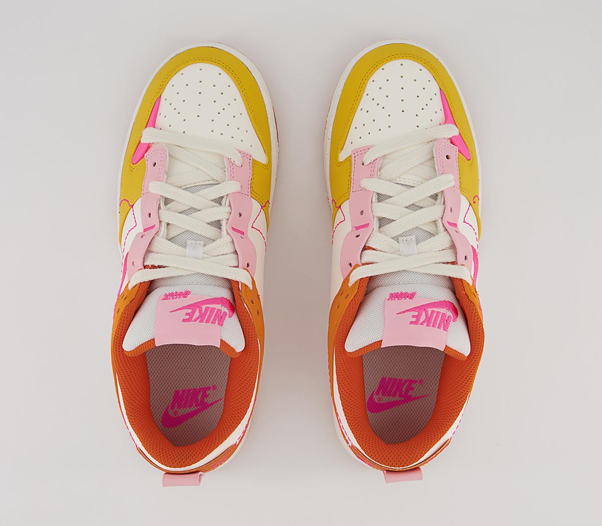 Nike Nike Dunk Low Disrupt 2 Trainers Sail Hyper Pink Solar Flare ...
