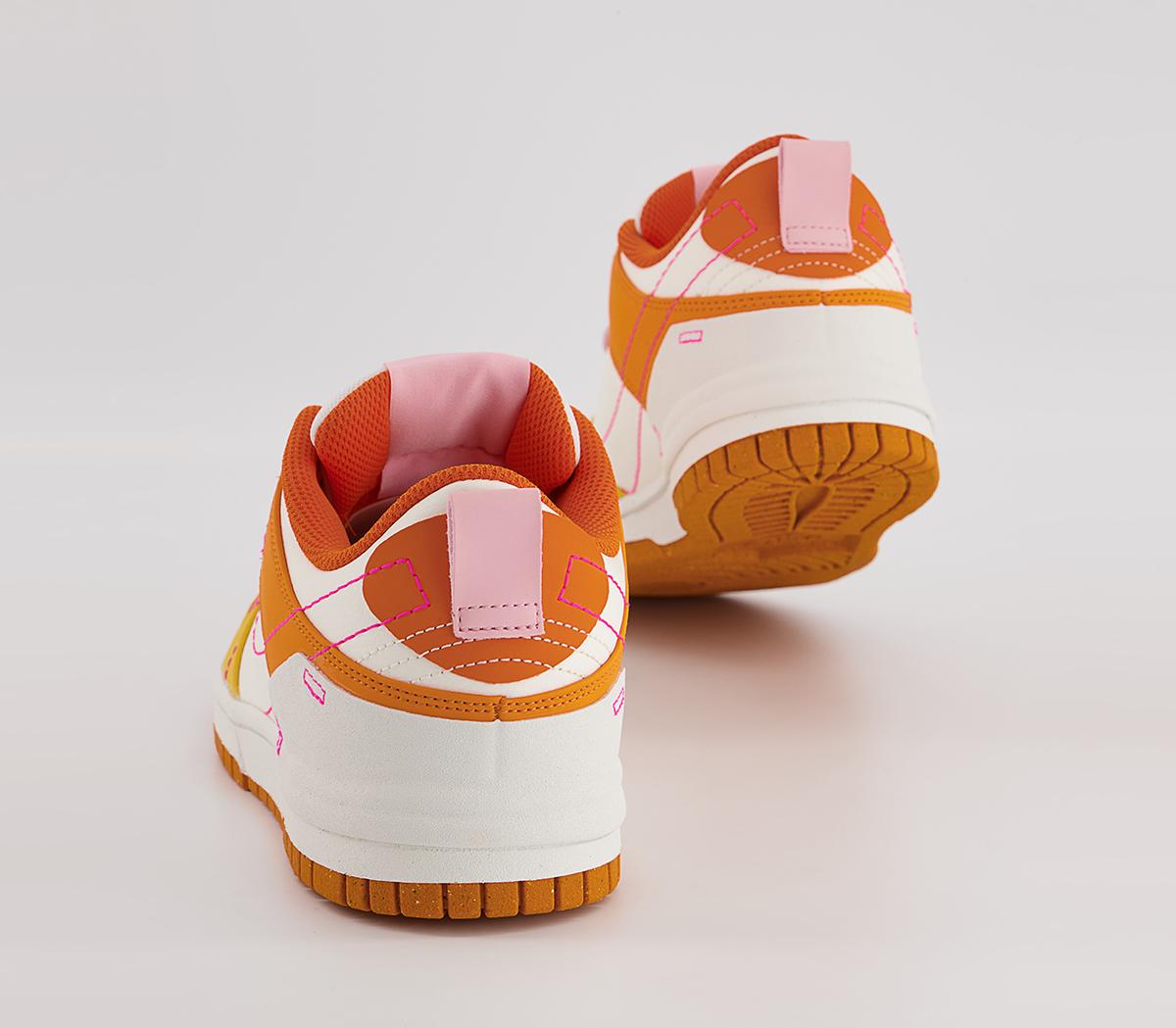 Nike Nike Dunk Low Disrupt 2 Trainers Sail Hyper Pink Solar Flare ...