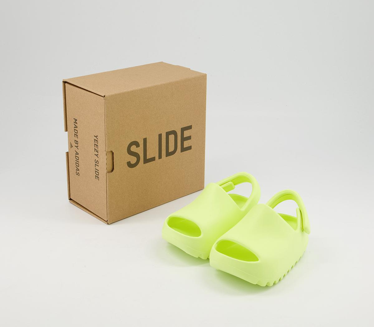 adidas Yeezy Yeezy Infant Slides Glow Green - Unisex