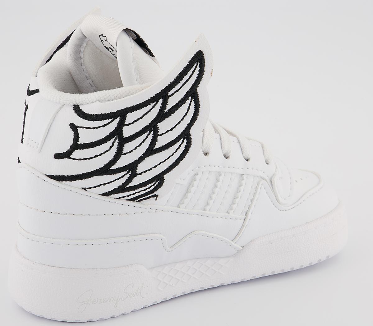 adidas Js New Wings Kids Trainers White White Core Black - Kids Trainers