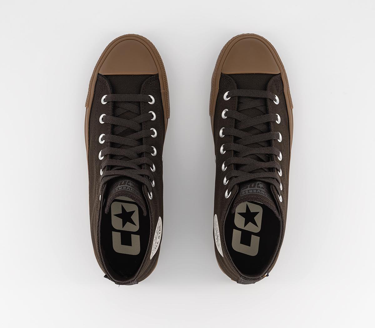 Converse Chuck Taylor All Star Pro Trainers Velvet Brown Egret Dark Gum ...