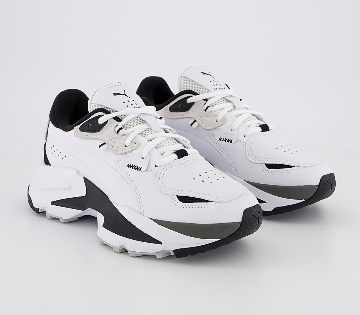 PUMA Orkid Trainers White Black - Women's Trainers