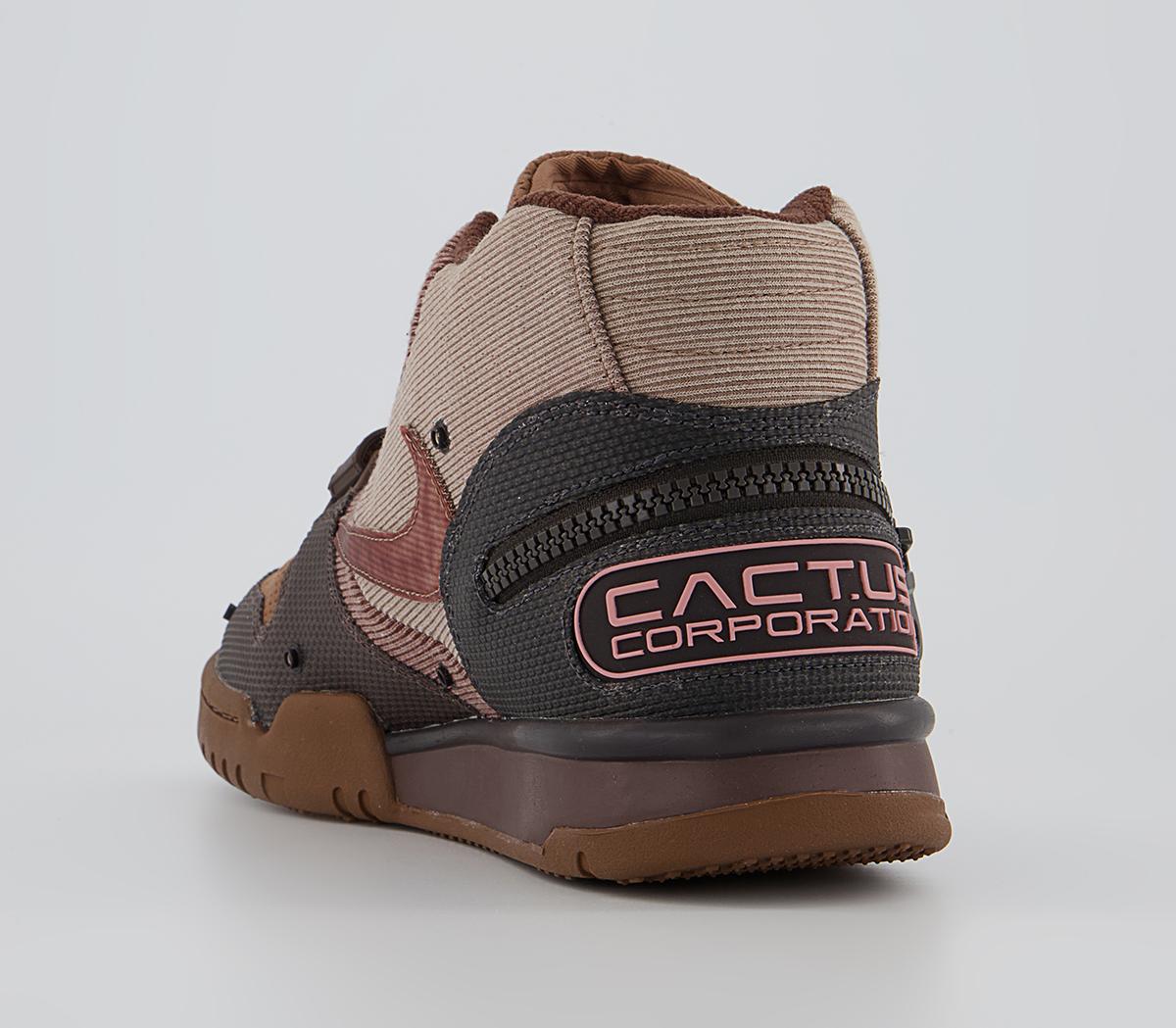 Nike Air Trainer 1 Cactus Jack Trainers Light Chocolate Rust Pink ...