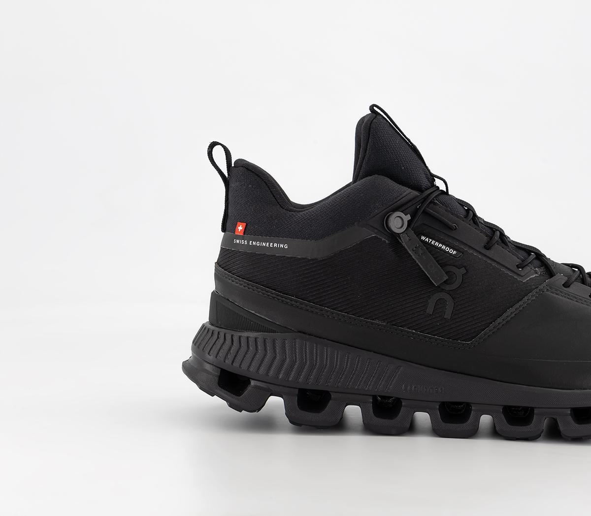 ON Cloud Hi Waterproof 1 Trainers All Black - Men's Premium Sneakers