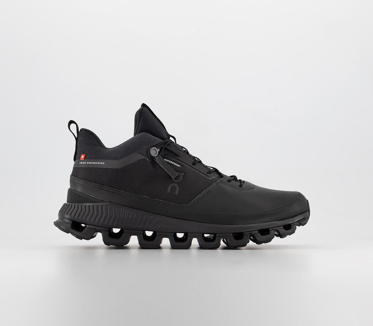 ON Cloud Hi Waterproof 1 Trainers All Black - Men's Premium Sneakers