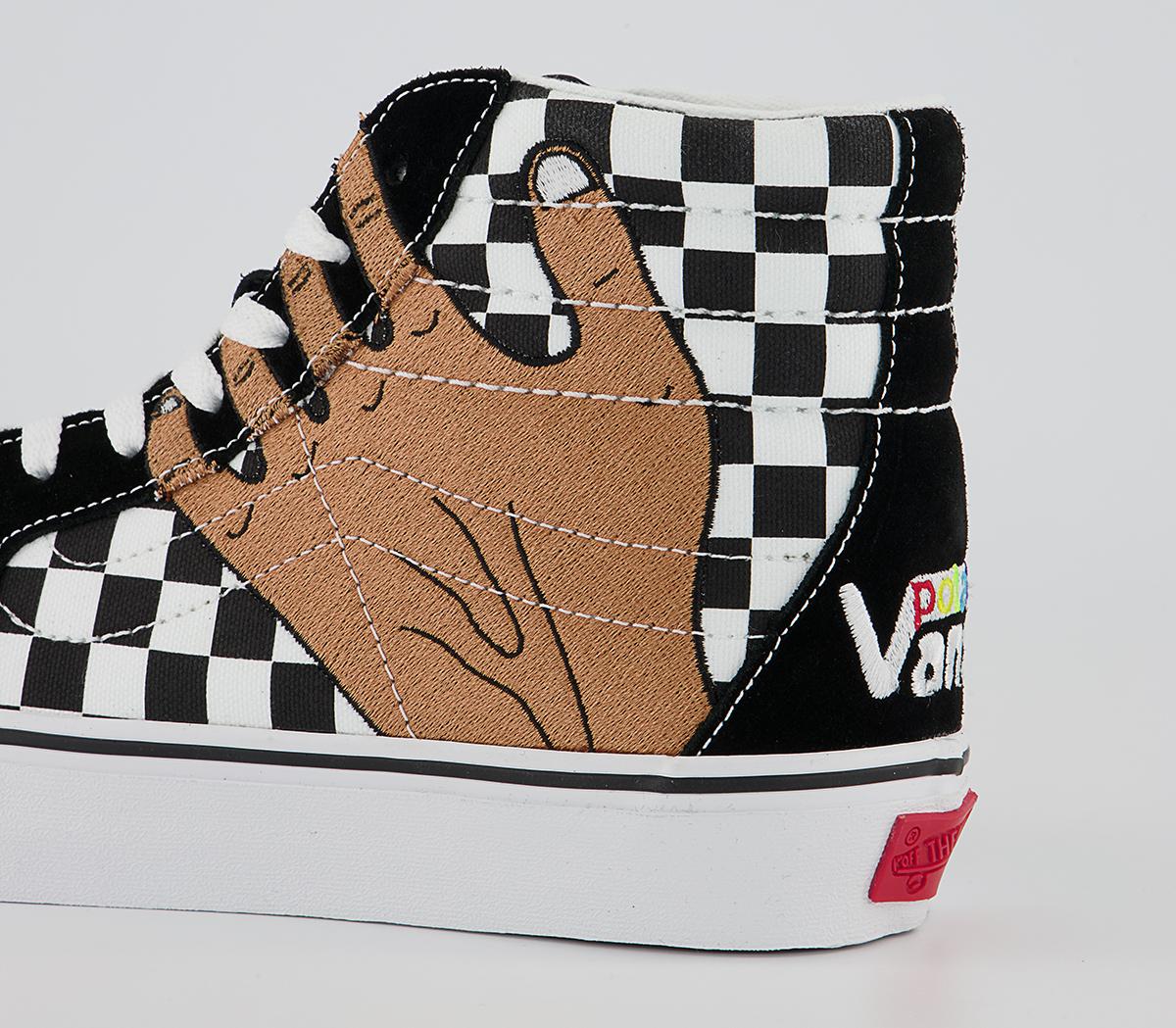 Vans Vault Sk8 Hi VR3 LX Trainers Imran Potato Black Checkerboard True ...