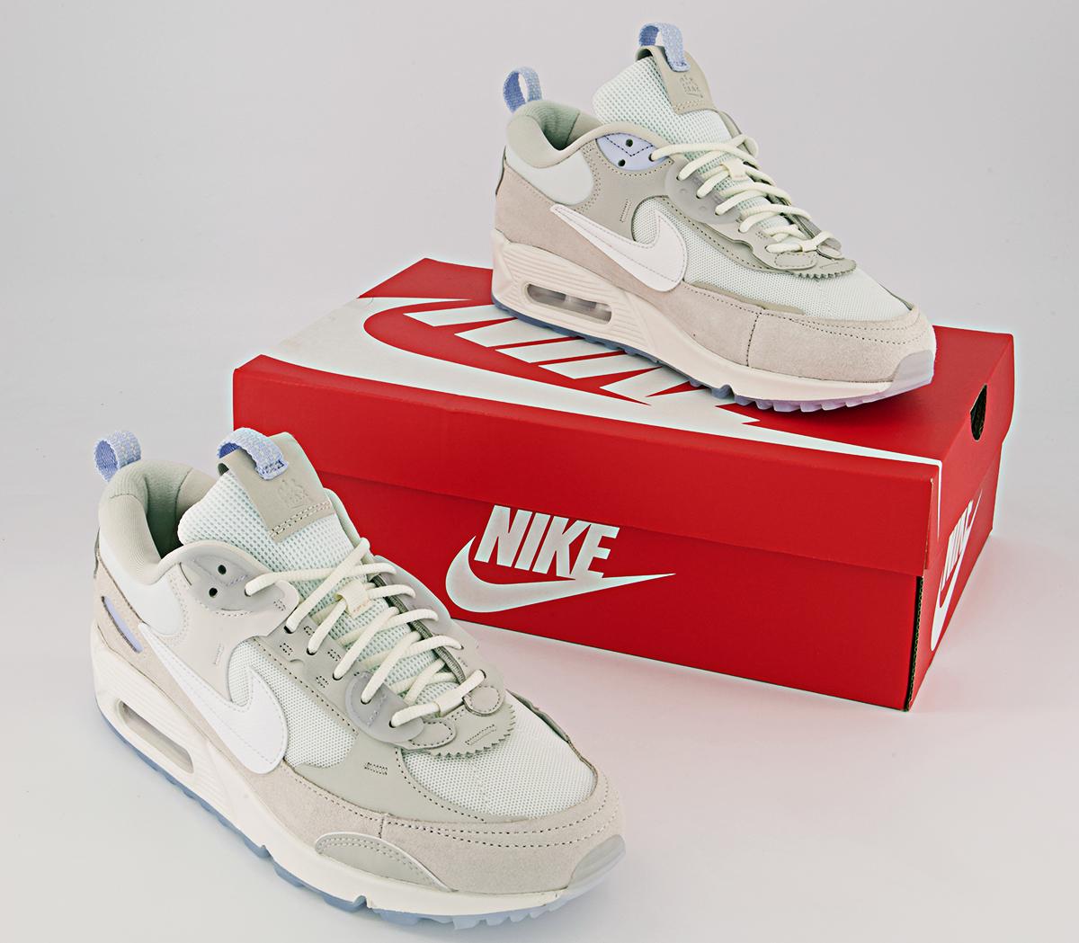 Nike Air Max 90 Futura Trainers Summit White Summit White Light Bone ...