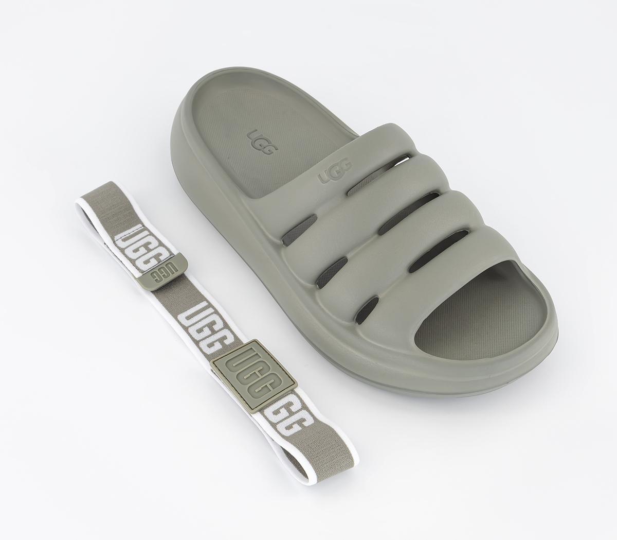 UGG Sport Yeah Sliders Moss Green - Women’s Sandals