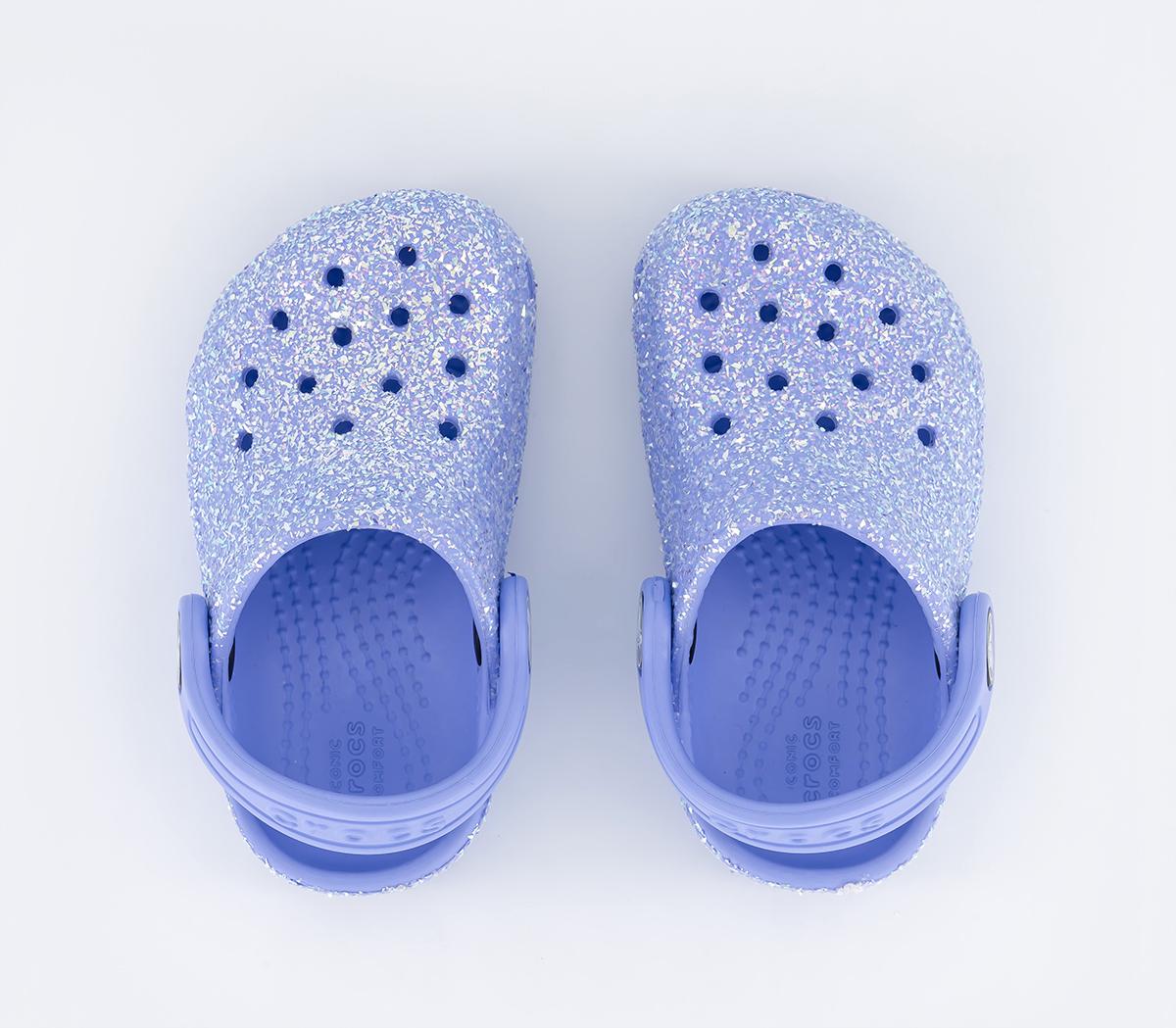 Crocs Classic Toddler Clogs Glitter Moon Jelly - Unisex
