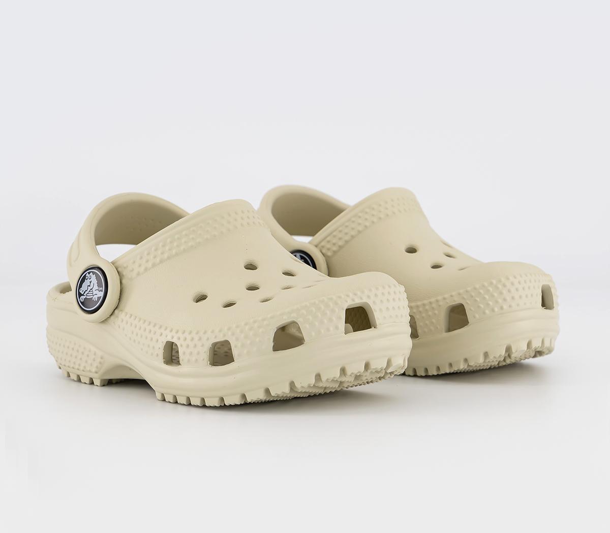 Crocs Classic Toddler Clogs Bone - Unisex