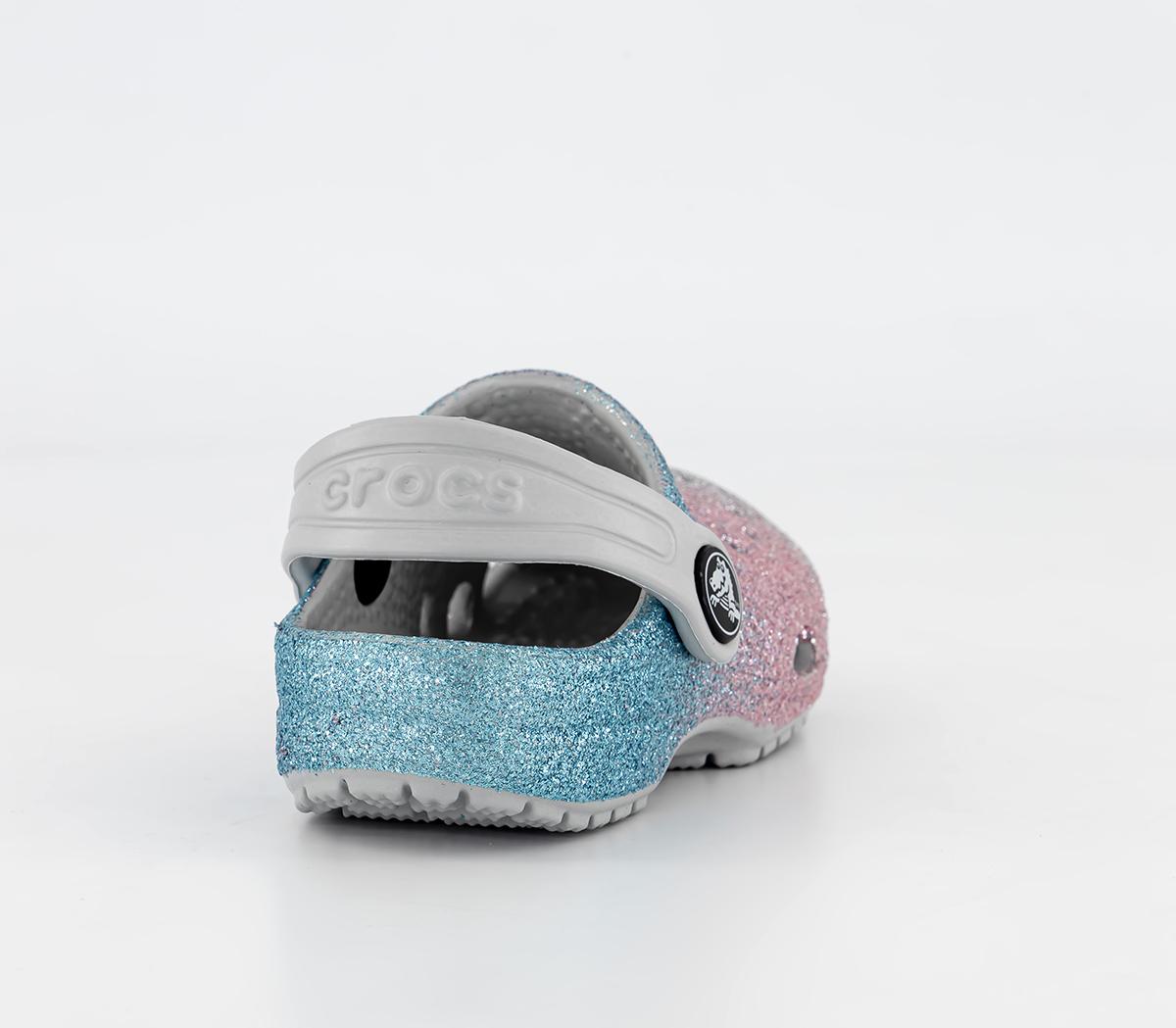 Crocs Classic Toddler Clogs Shimmer Multi Glitter - Unisex