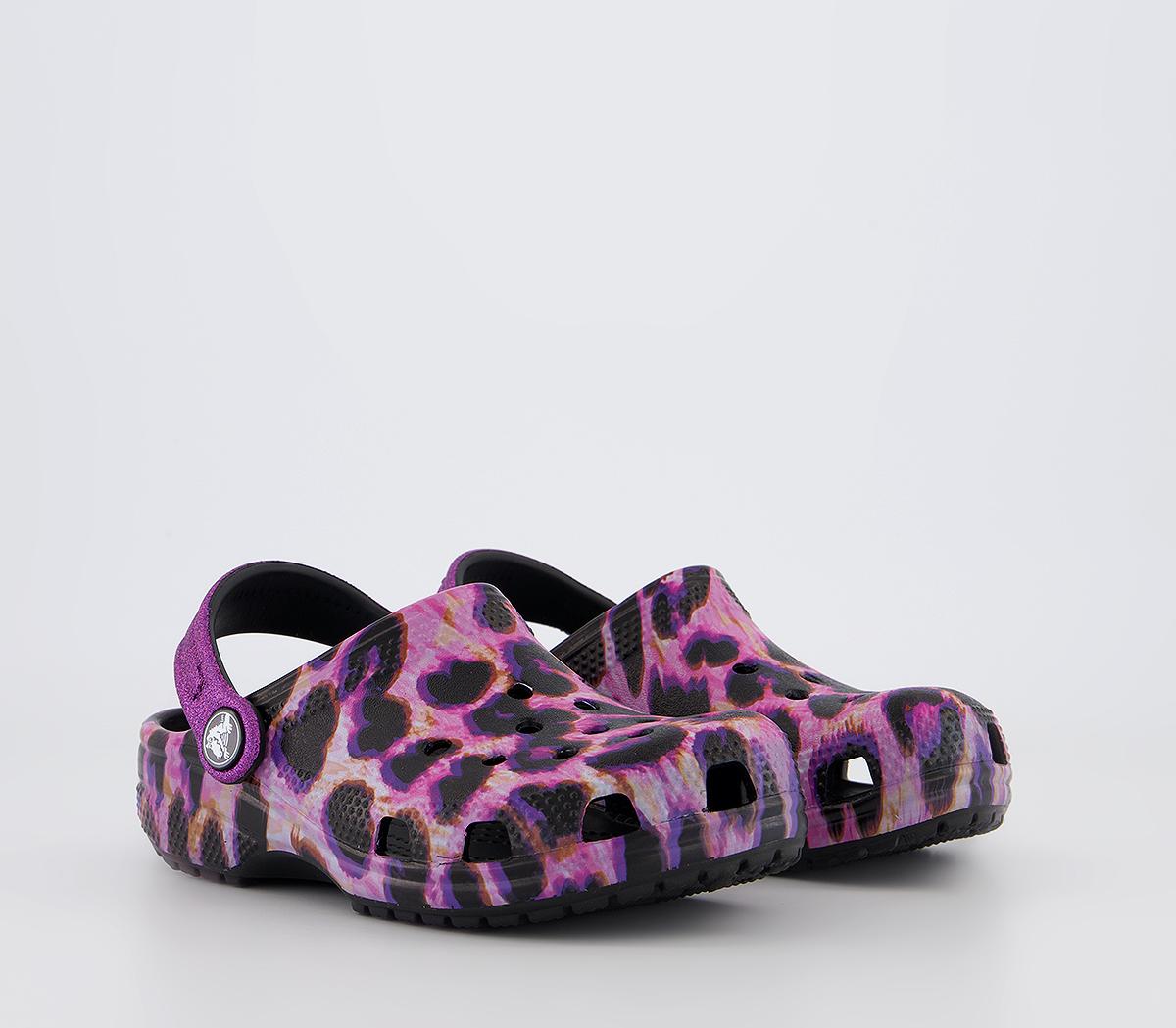 Crocs Classic Kids Clogs Papaya Leopard - Unisex