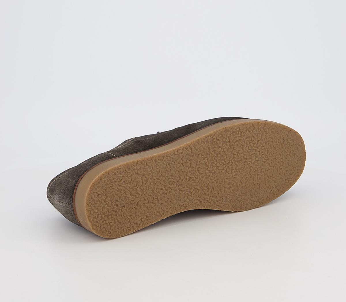 OFFICE Coleman Apron Front Wedge Derby Shoes Grey Suede - Men's Casual ...