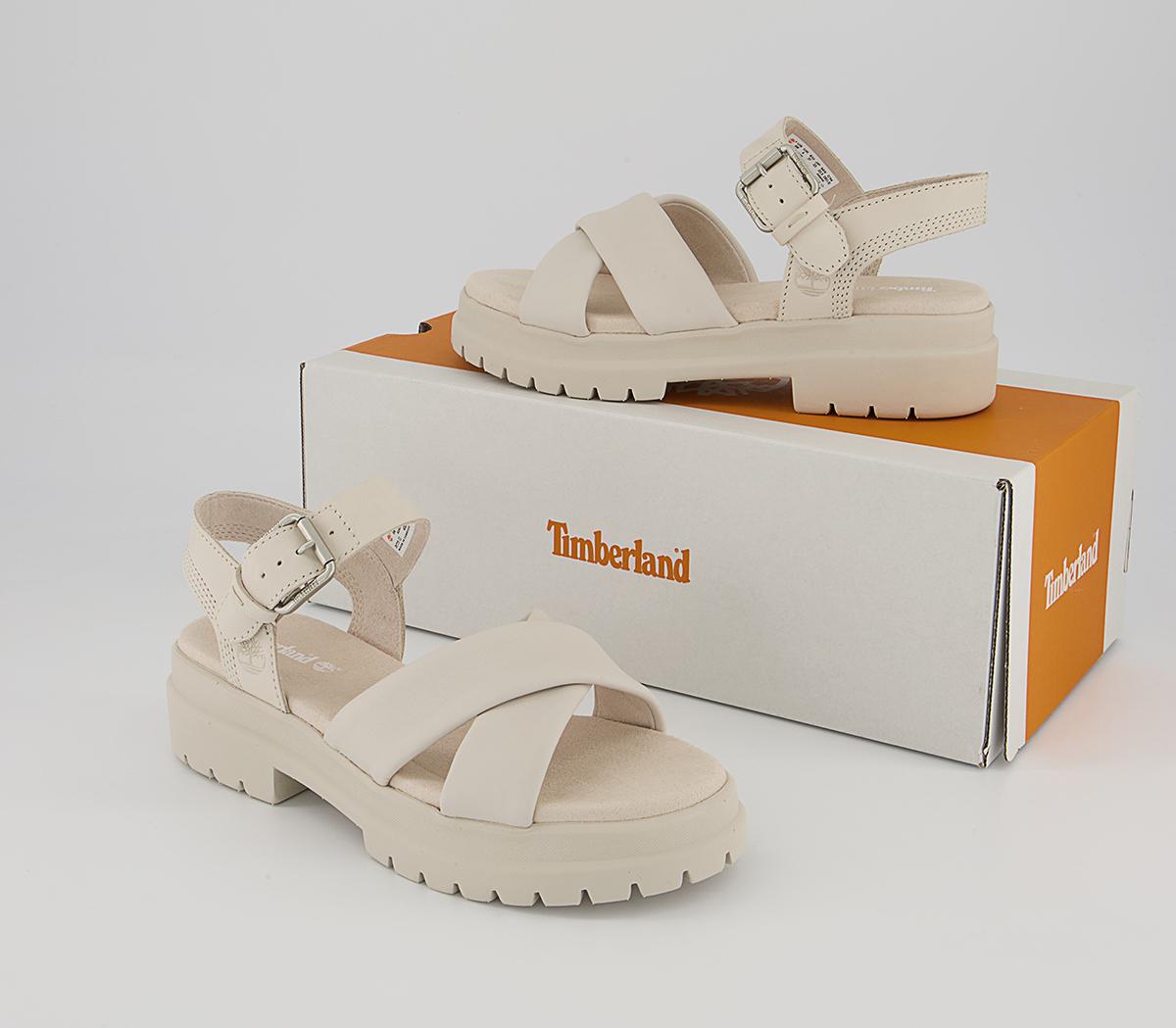 Timberland London Vibe X Strap Sandals White Full Grain - Women’s Sandals
