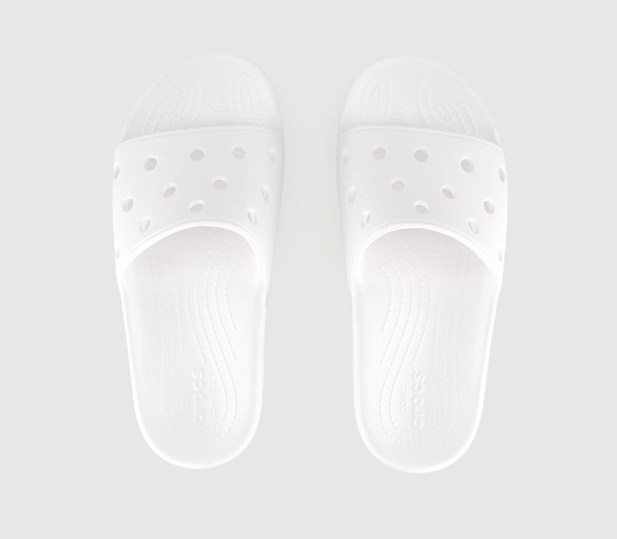 Crocs Classic Sliders White - Women’s Sandals