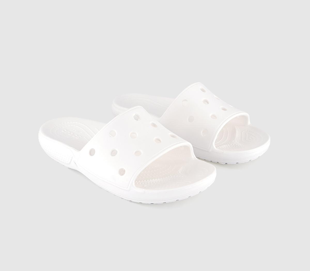 Crocs Classic Sliders White - Women’s Sandals
