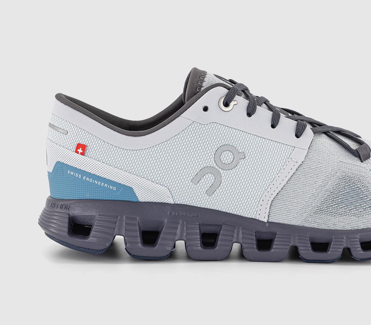 ON Cloud X3 Trainers Glacier Iron - Men's Trainers