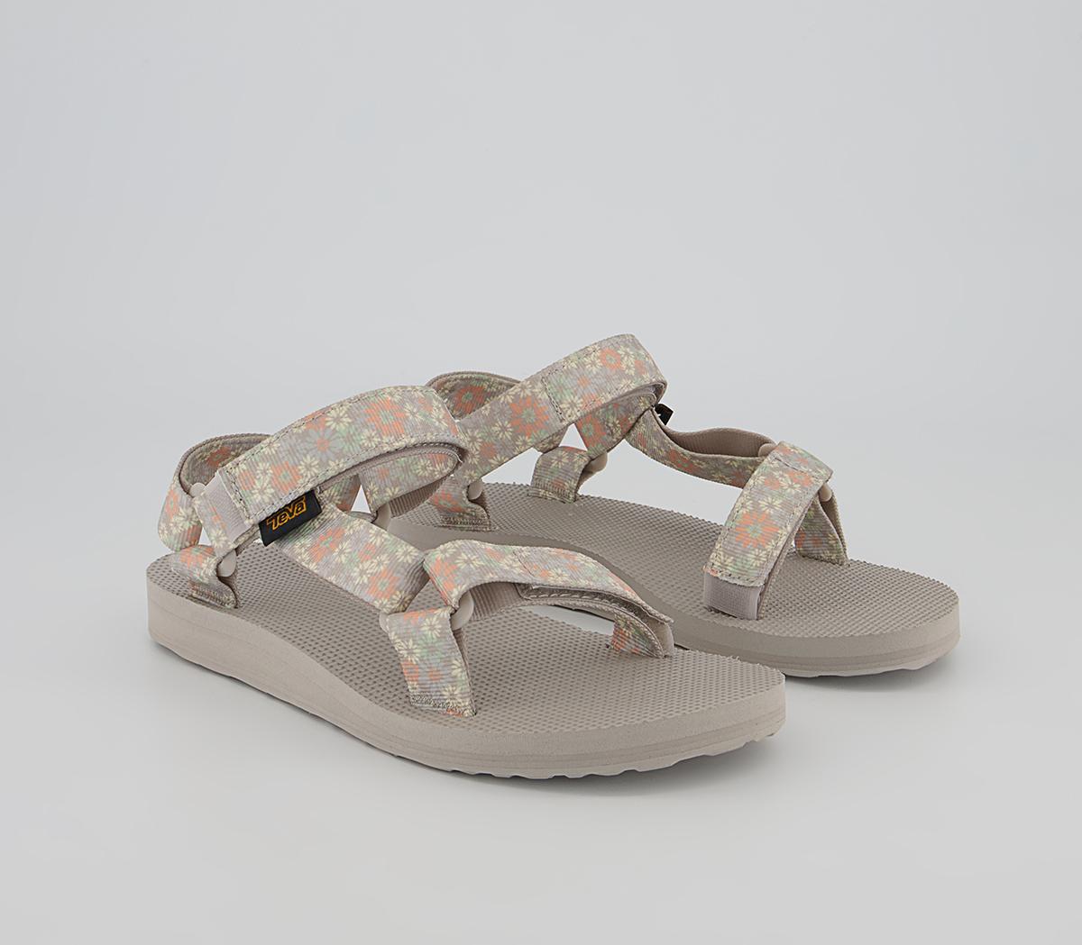 Teva Original Universal Wildflower Sandals Pastel Yellow - Women’s Sandals