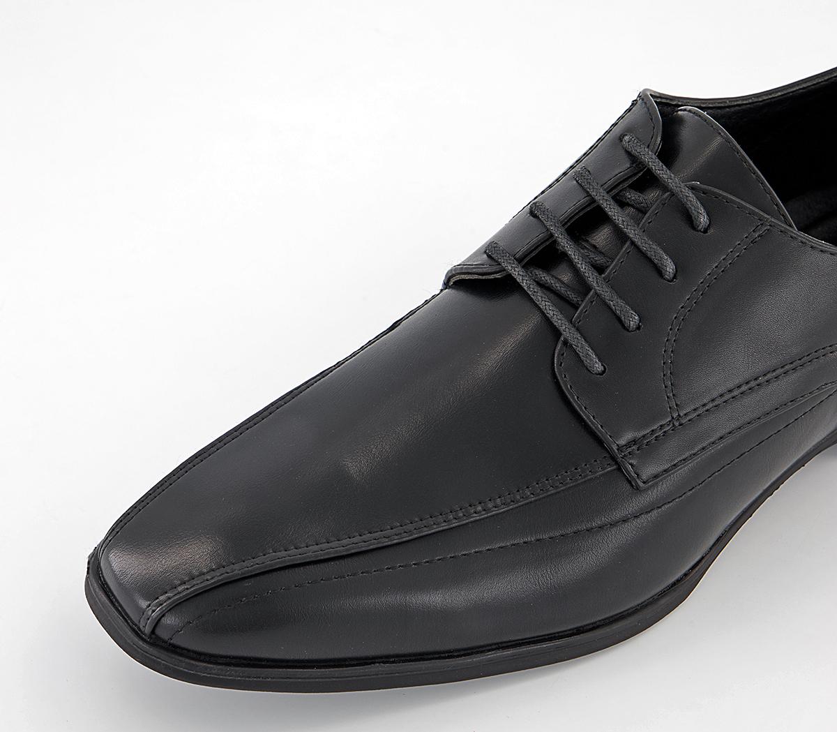 OFFICE Molton Tramline Derby Shoes Black - Men’s Smart Shoes