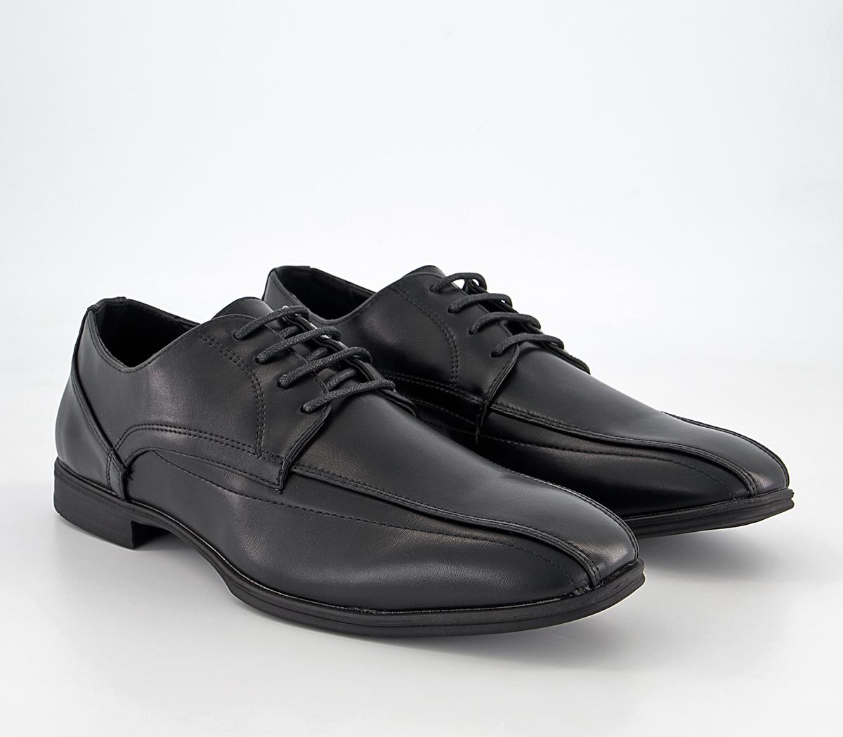 OFFICE Molton Tramline Derby Shoes Black - Men’s Smart Shoes