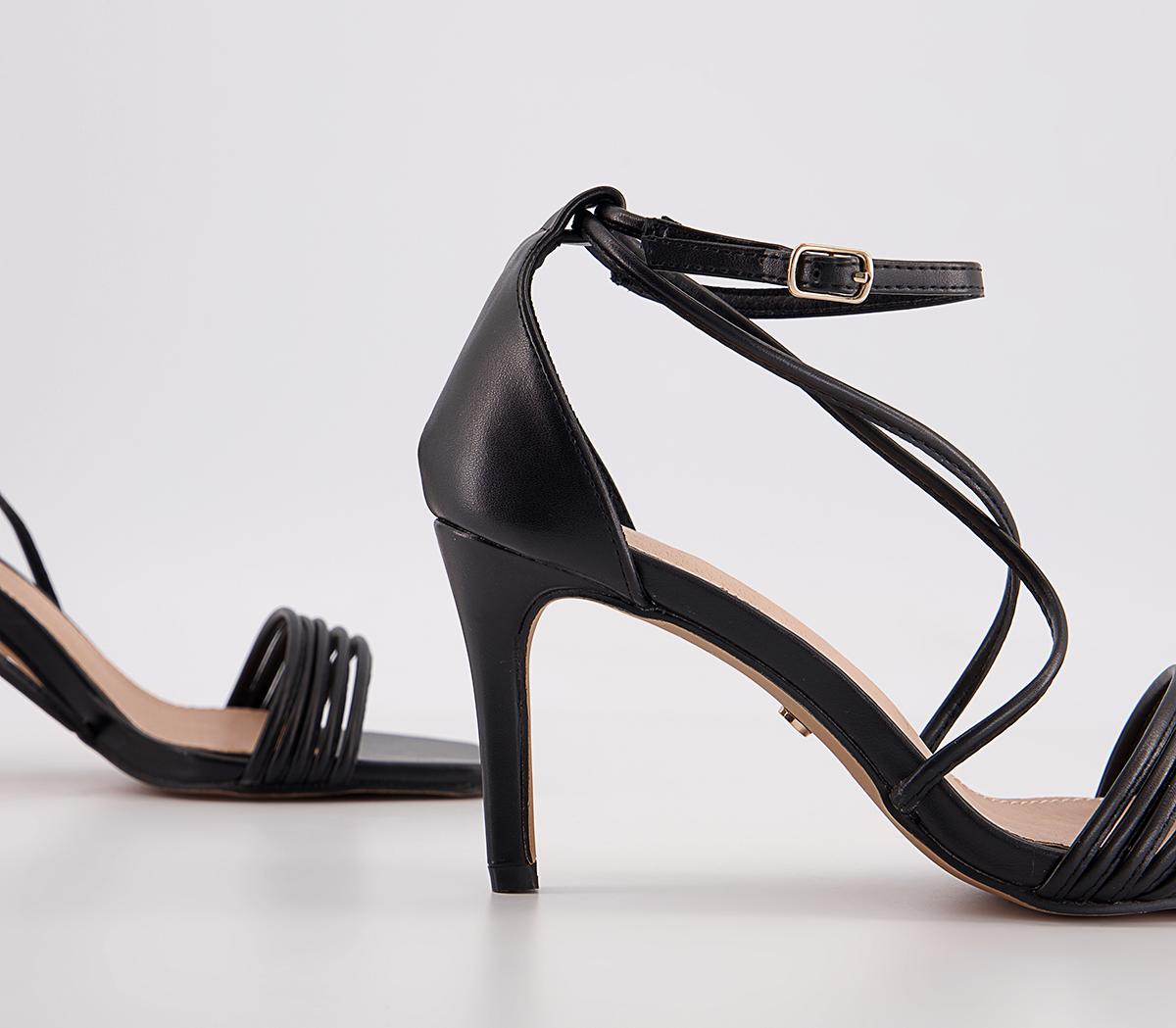 OFFICE Mischiefs Multi Strap Sandals Black - Heels