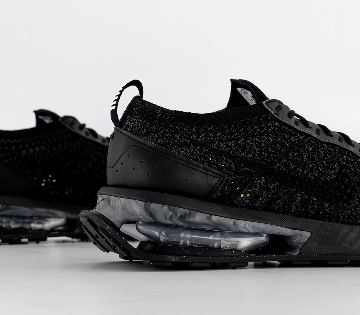 Nike Air Max Flyknit Racer Trainers Black Black Anthracite Black - Men ...