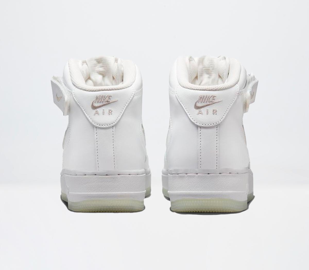 Nike Air Force 1 Mid 07 Trainers Light Bone Summit White - Unisex Sports