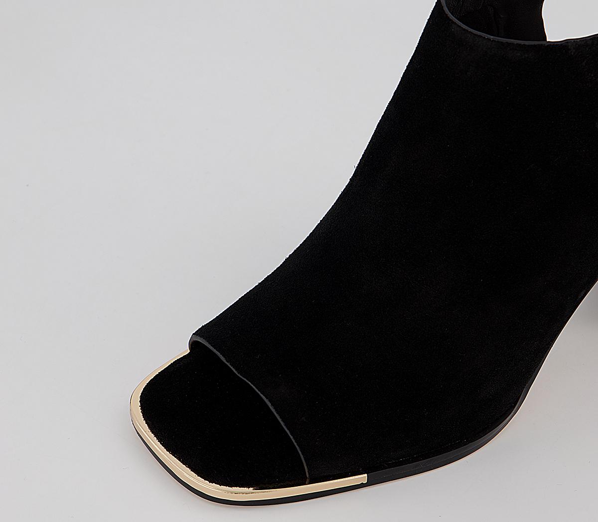 OFFICE Hermione Shoe Boots Black Suede - Heels