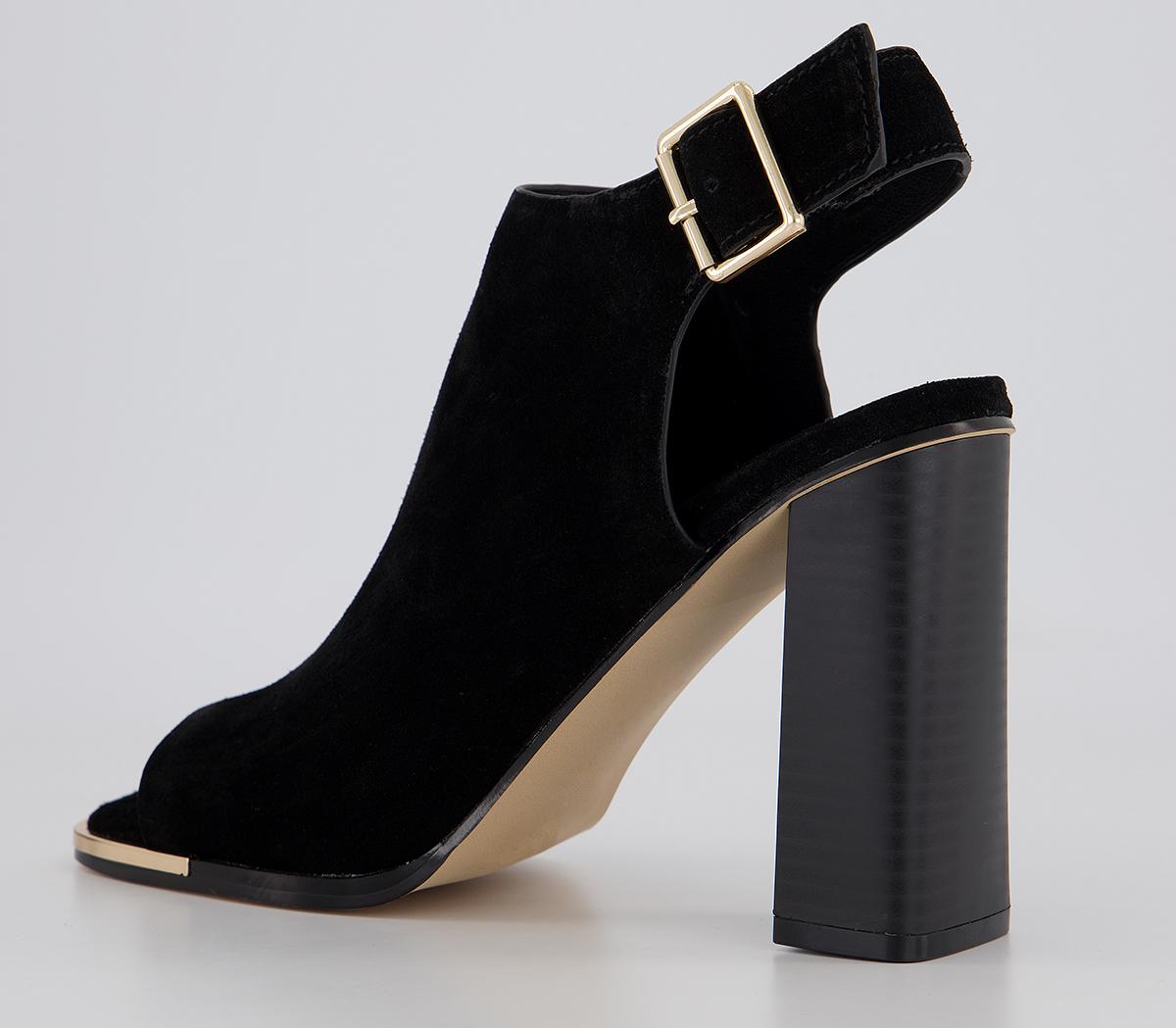 OFFICE Hermione Shoe Boots Black Suede - Heels