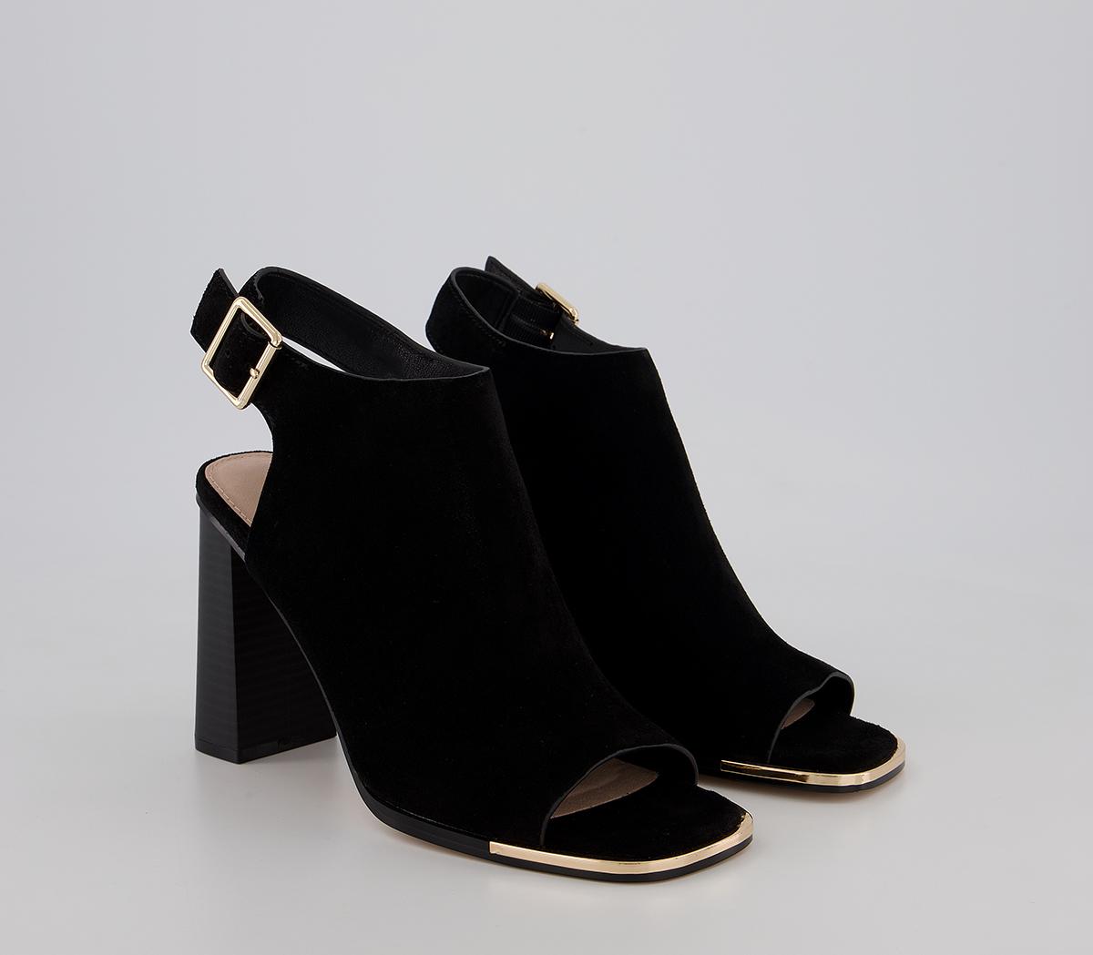 OFFICE Hermione Shoe Boots Black Suede - High Heels