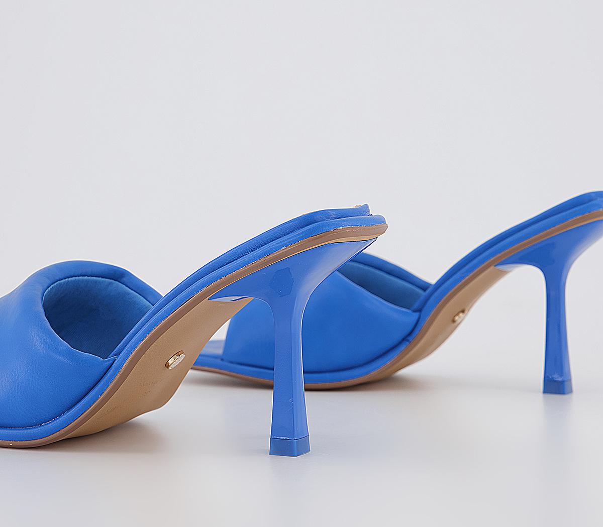 OFFICE Major Padded Heel Mules Blue - Heels