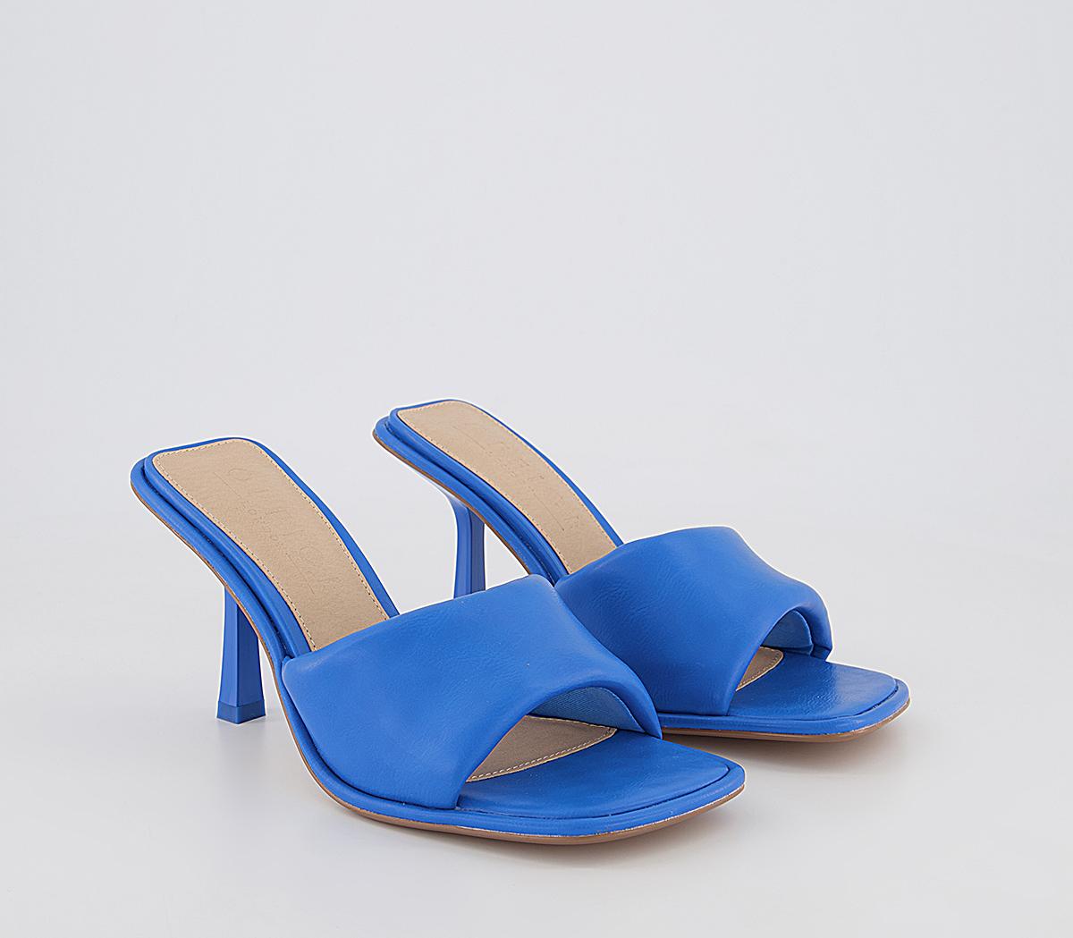 OFFICE Major Padded Heel Mules Blue - Heels
