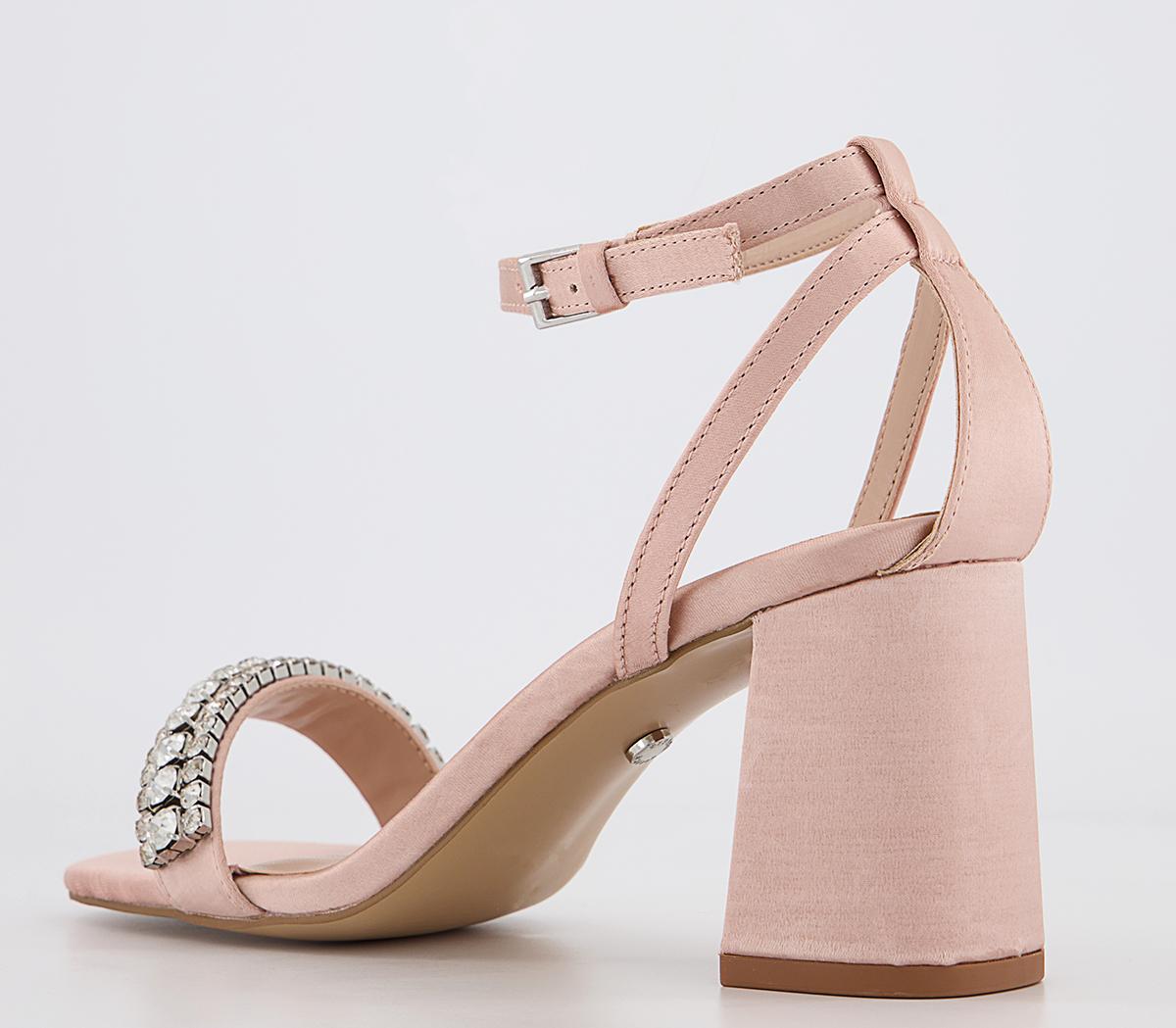 OFFICE Maeva Embellished Block Sandals Blush - Heels