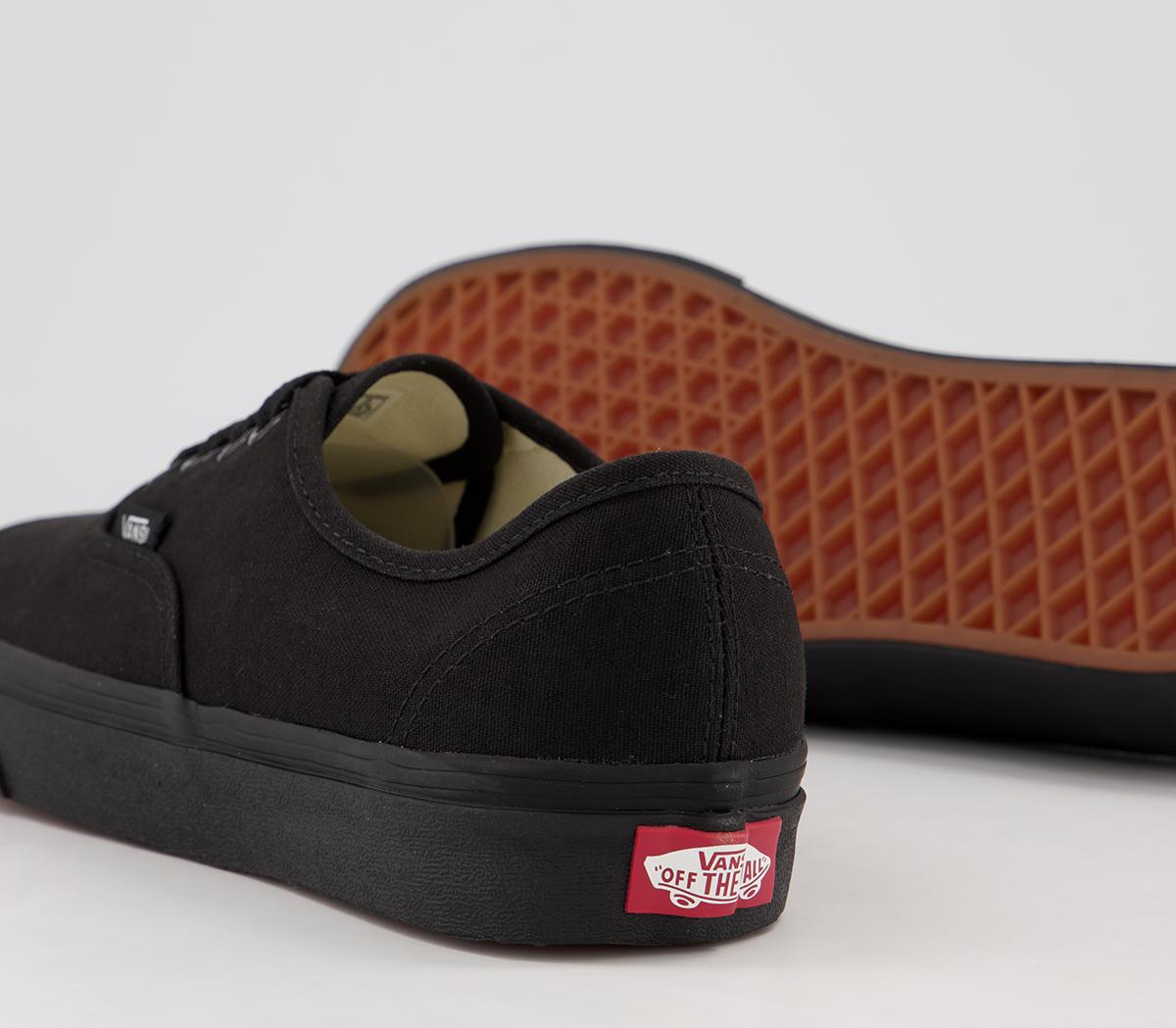 Vans Authentic Trainers Flash Black Mono - Unisex Sports