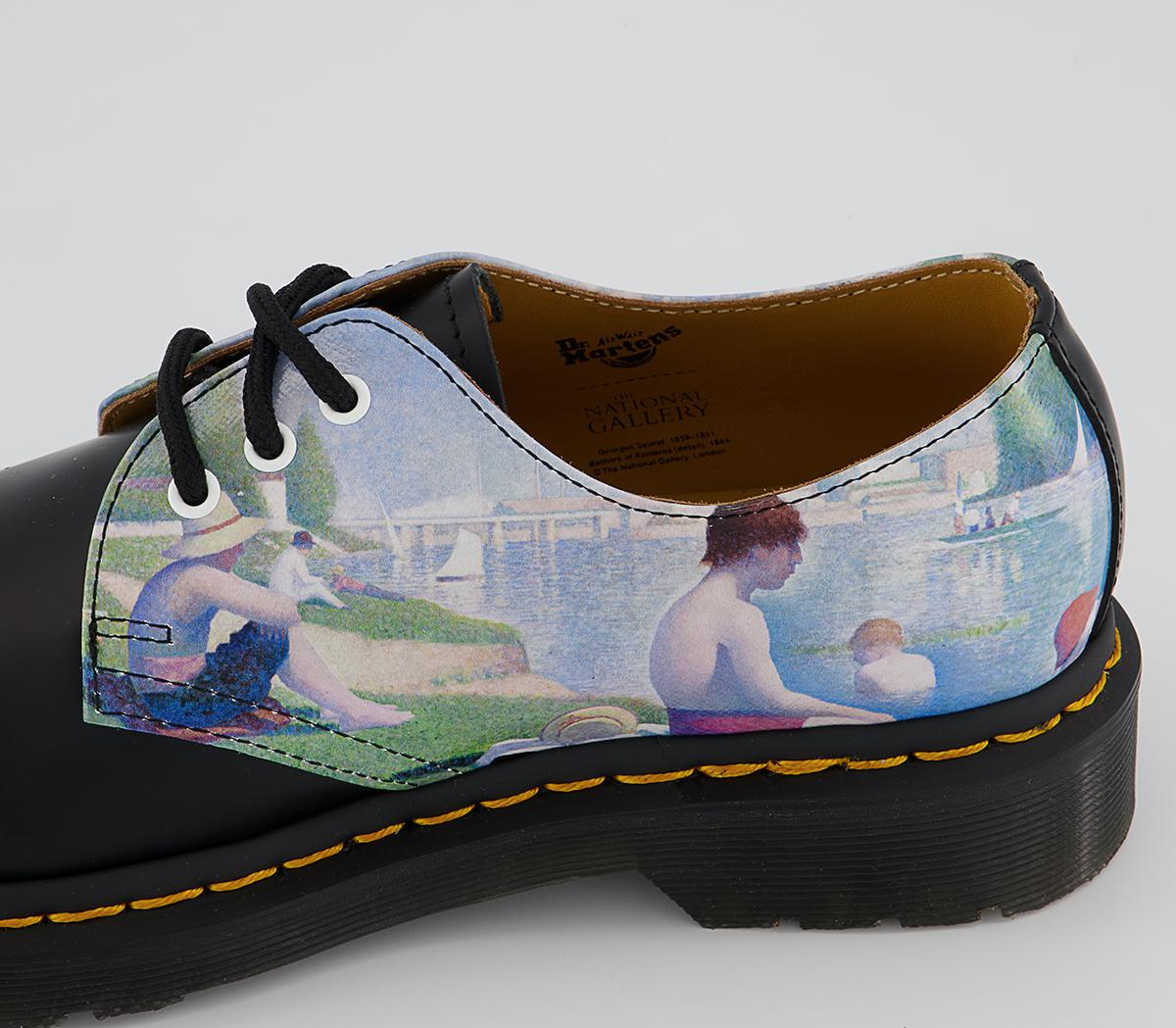 Dr. Martens 1461 Tng Bathers Shoes Black Multi - Flat Shoes for Women
