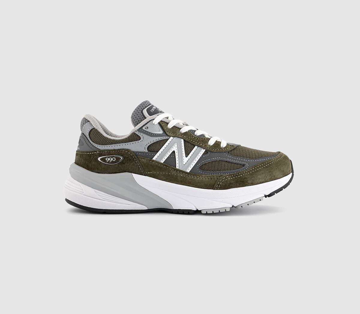 Click here for New Balance Boys 990V6 Made in Usa Trainers Olive... prices